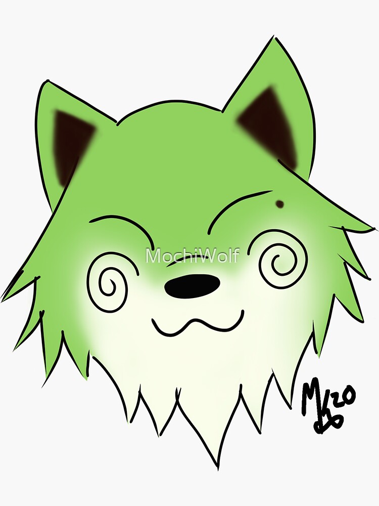 "Mochi Wolf" Sticker for Sale by MochiWolf | Redbubble