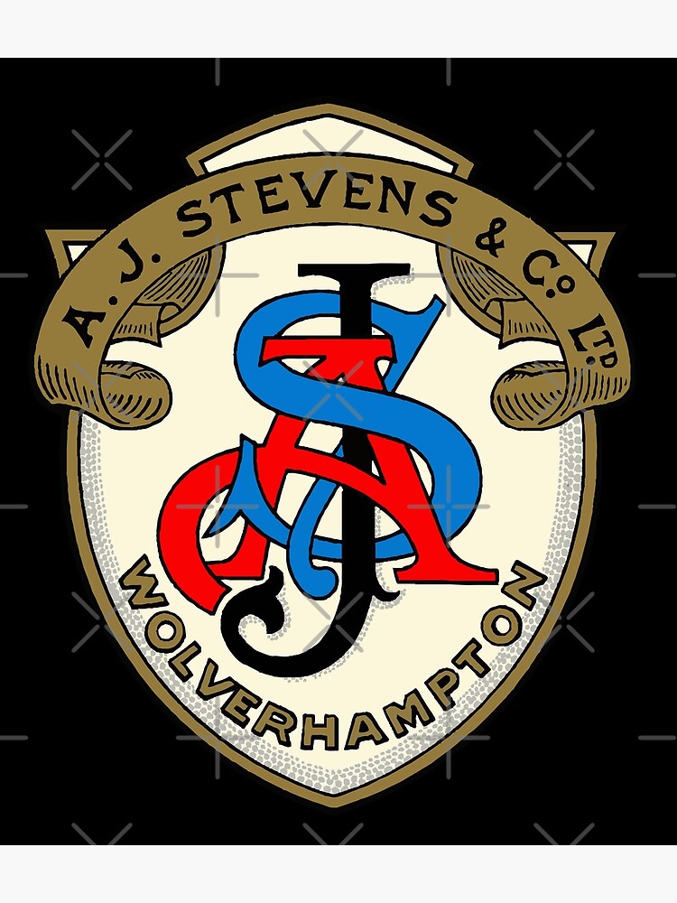 "AJS Motorcycle logo" Art Print by Salocin | Redbubble