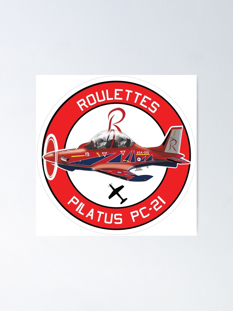 "Pilatus PC-21 RAAF Roulettes" Poster for Sale by gubak76 | Redbubble