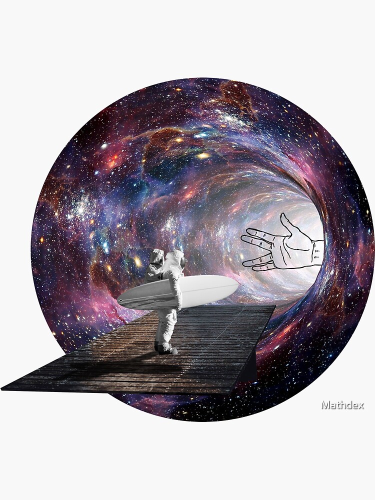 "Astral Adventure" Sticker by Mathdex | Redbubble