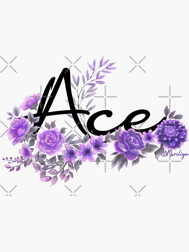 "Ace-LGBT pride " Sticker for Sale by Mari-Firefly | Redbubble