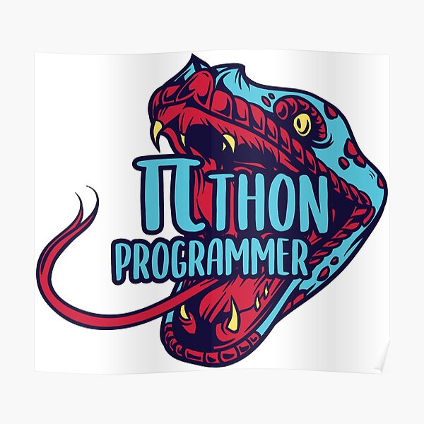 "Python Programmer Design" Poster by gobuzz | Redbubble