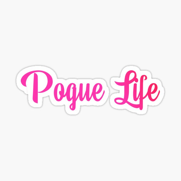 "Pogue Life Red" Sticker by CrxwdCntrl | Redbubble