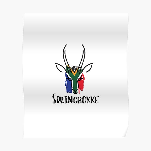 "Springbok Apparel" Poster by WildAtHeartShop | Redbubble