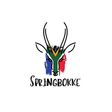 "Springbok Apparel" Sticker for Sale by WildAtHeartShop | Redbubble