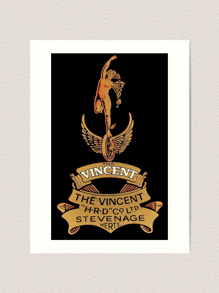 "Vincent Motorcycle Logo" Art Print for Sale by Salocin | Redbubble