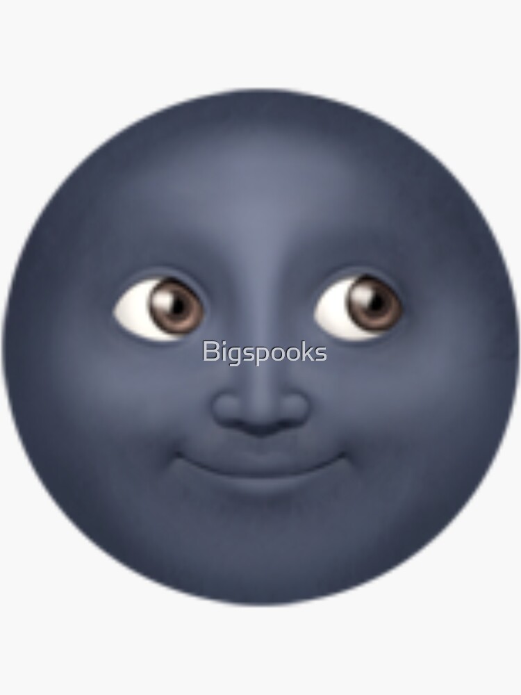 "Moon Emoji" Sticker for Sale by Bigspooks | Redbubble