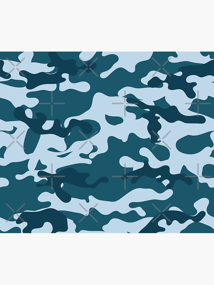 "Camouflage Pattern Cool Army Blue Camo Print for Lovers of the Armed ...