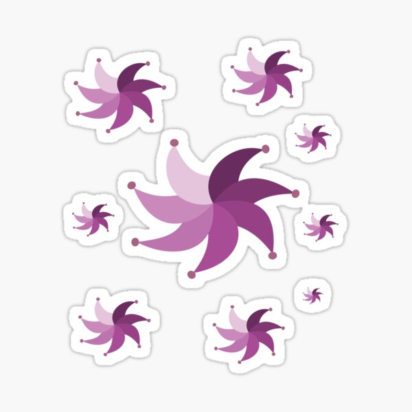 "purple star" Sticker by Luisatwist | Redbubble