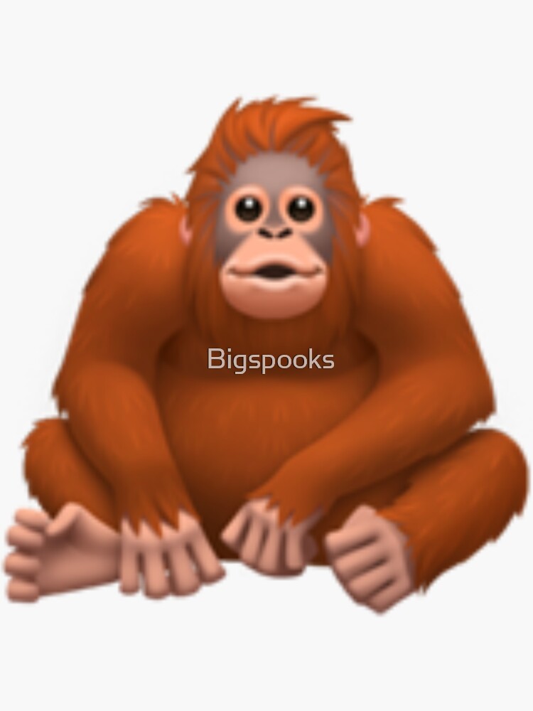 "Le Monkey" Sticker by Bigspooks | Redbubble