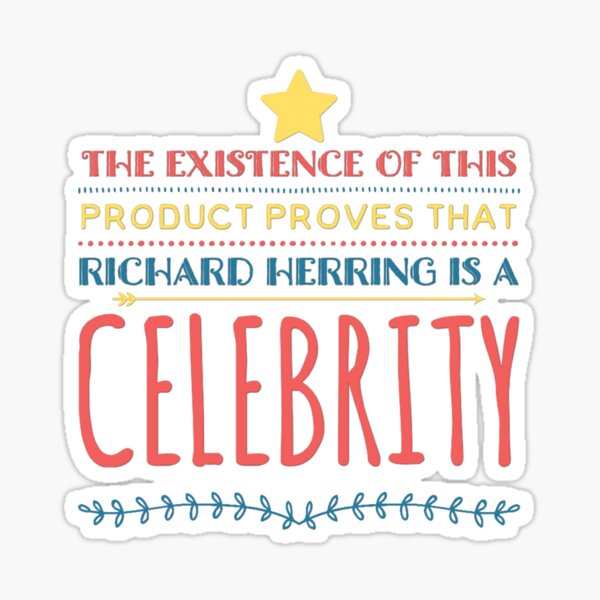 "Richard Herring (Celebrity)" Sticker for Sale by weavernap | Redbubble