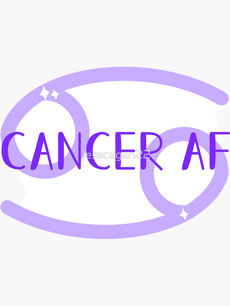Pegatina «cáncer af» de jesscagan22 | Redbubble
