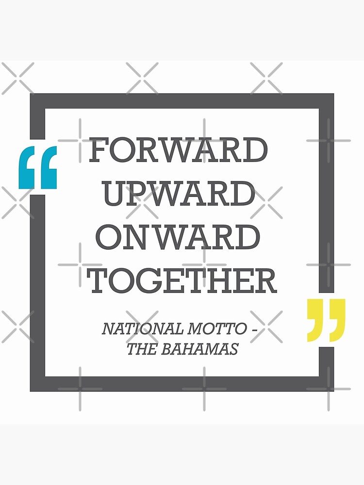 "Bahamas National Motto" Poster for Sale by identiti | Redbubble