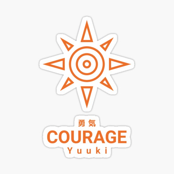 "Crest of Courage" Sticker for Sale by ellenjenkins | Redbubble