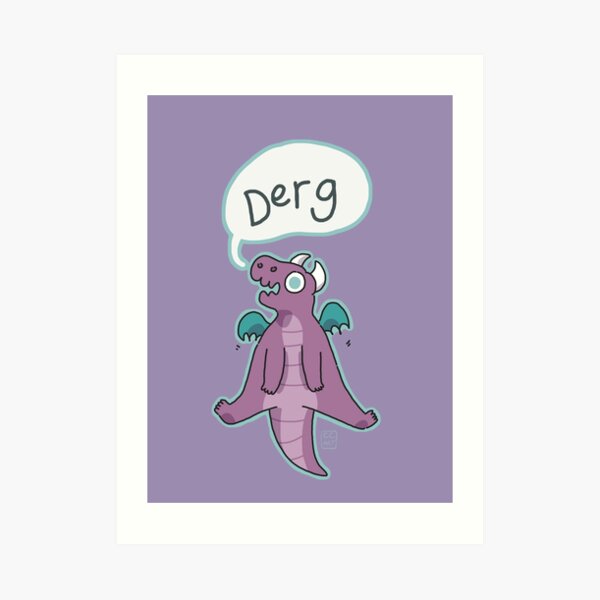 "Derg Dragon" Art Print by goccart | Redbubble