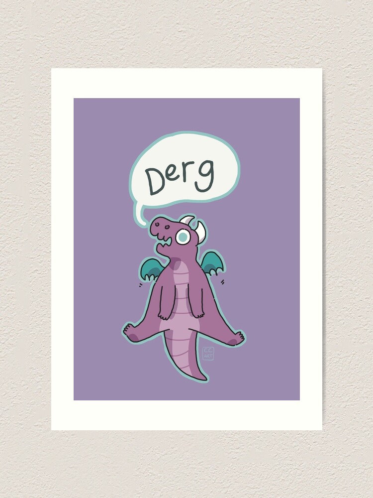 "Derg Dragon" Art Print by goccart | Redbubble