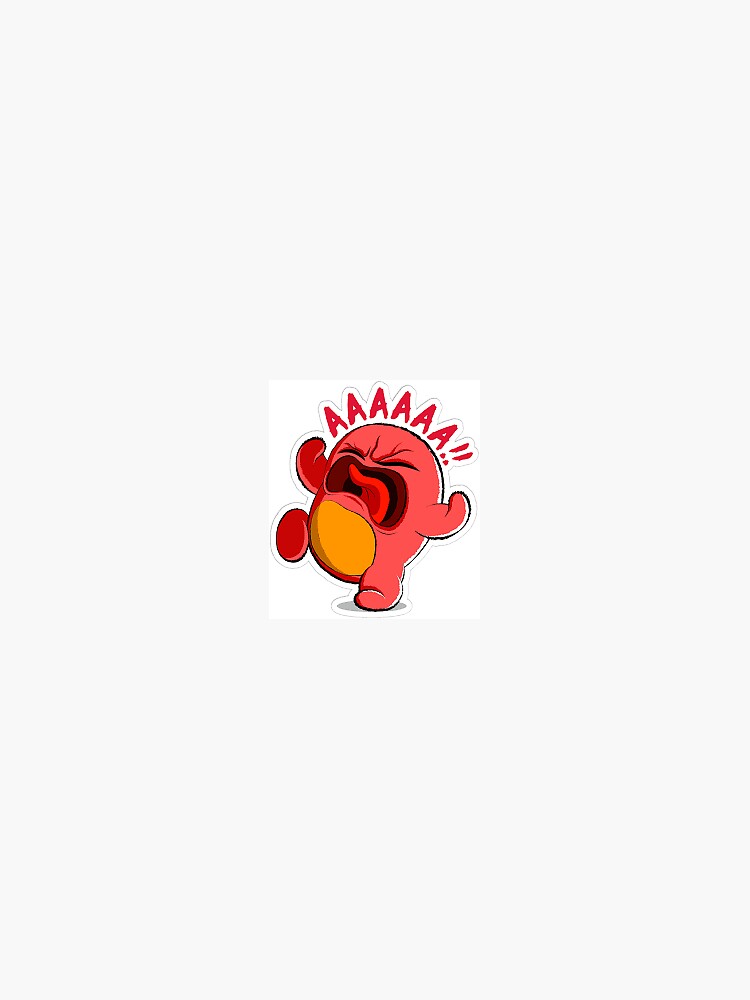 "Angry sticker" Sticker for Sale by maxusha | Redbubble