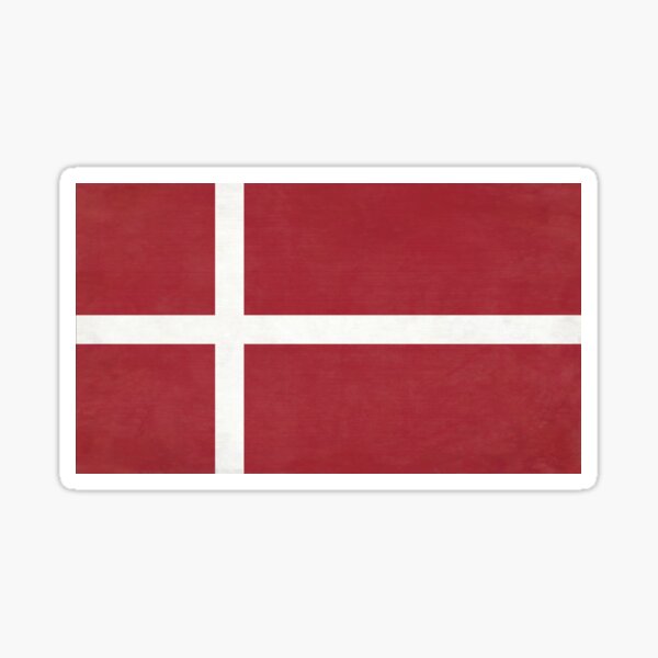 "Denmark Flag" Sticker by LMontgomery | Redbubble