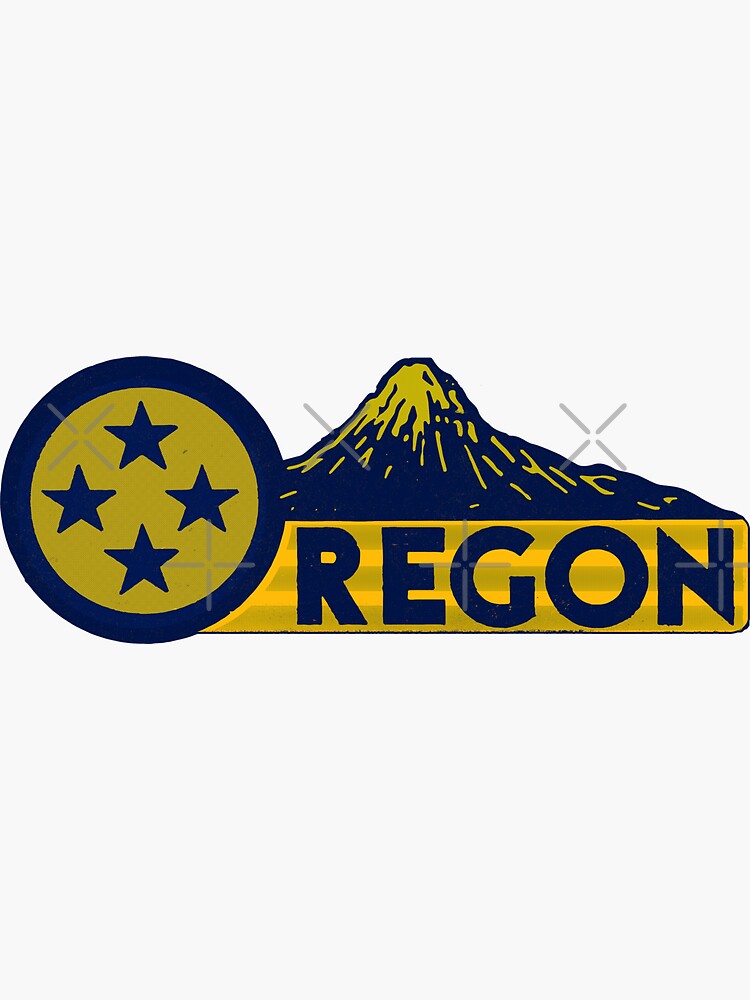 "Vintage Oregon Tourism" Sticker for Sale by alardokoth | Redbubble