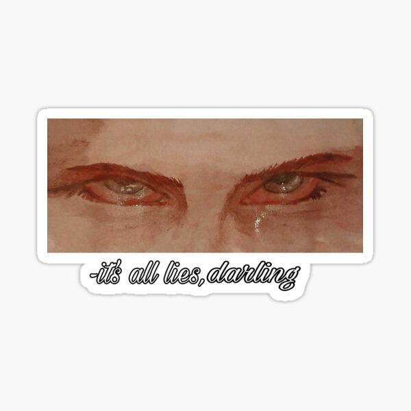 "Angry eyes " Sticker for Sale by Ekyuum | Redbubble