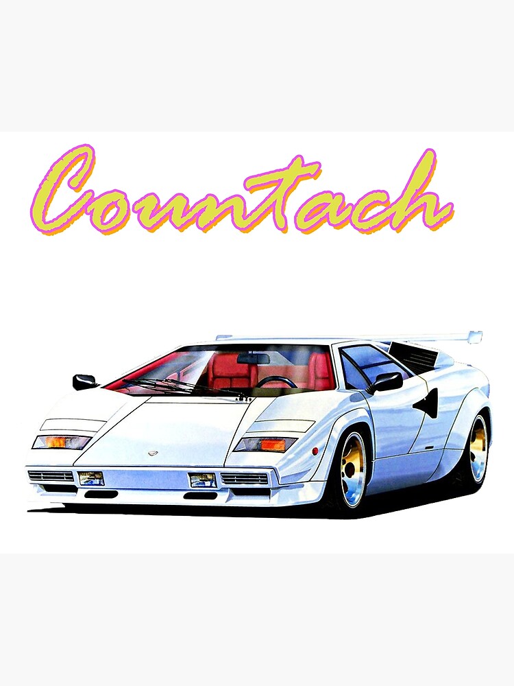 "80's Countach" Poster for Sale by deecee95 | Redbubble