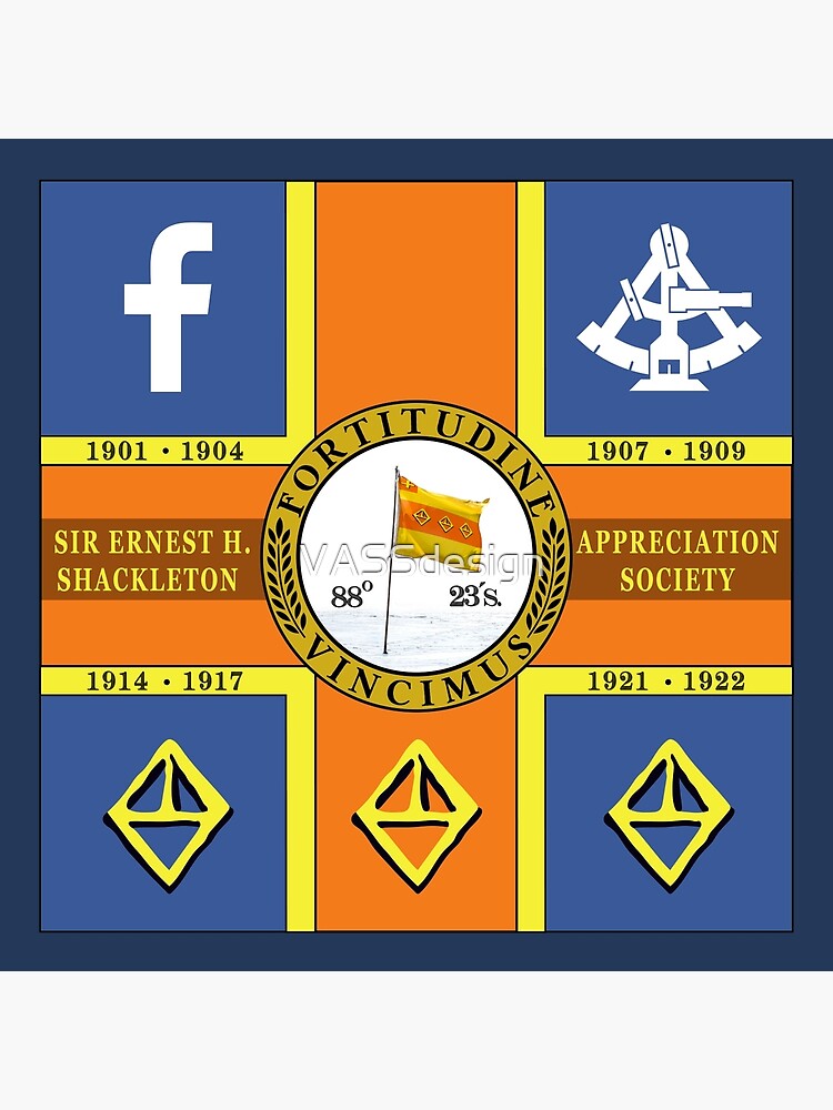 "Sir Ernest Shackleton Appreciation Society Regular" Framed Art Print ...