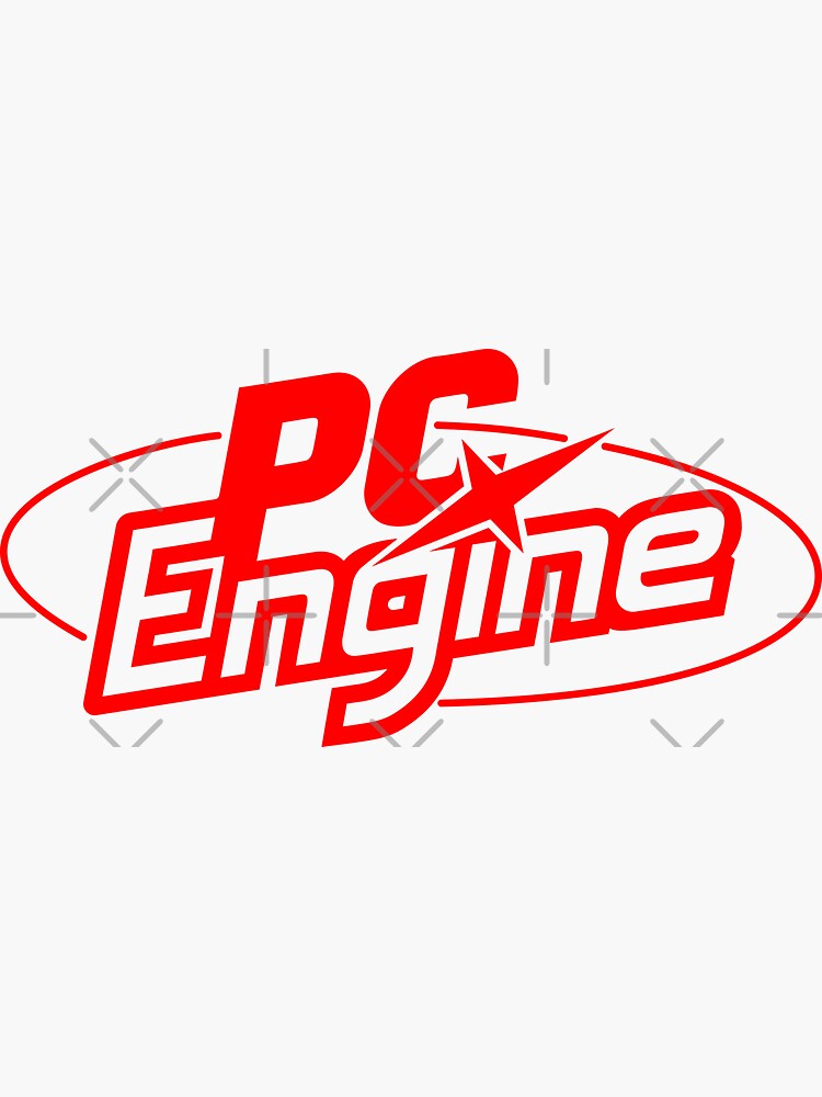 "PC Engine logo" Sticker for Sale by prometheus31 | Redbubble