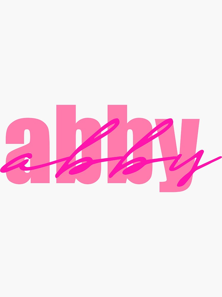 "Abby" Sticker by Kassyd10222 | Redbubble