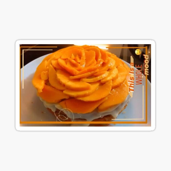 "Mango cake print" Sticker for Sale by thesassycandy15 | Redbubble