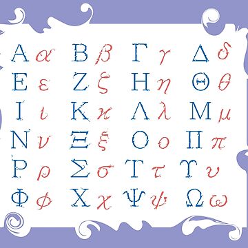 "Greek alphabet" Poster for Sale by elgreko | Redbubble