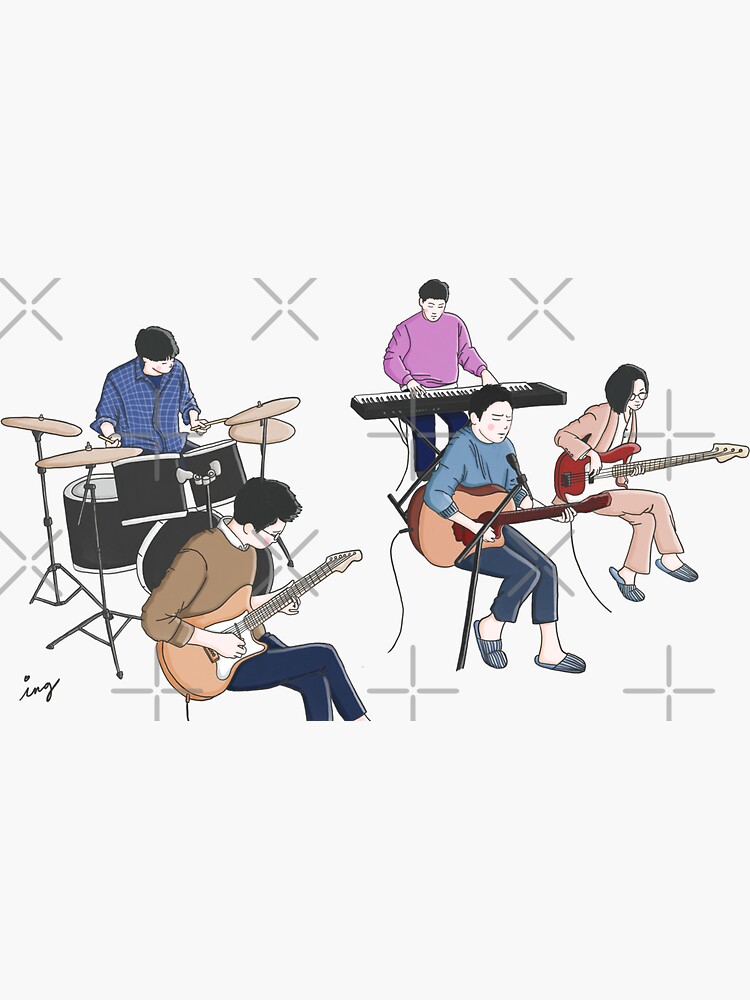 "Hospital Playlist" Sticker for Sale by ing doodle | Redbubble