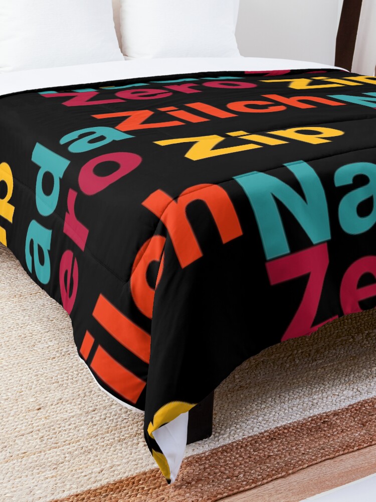 Colcha «Zero Zilch Zip Nada» de Ovnil | Redbubble