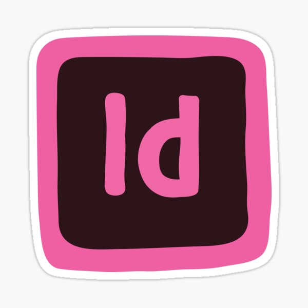 "InDesign Icon Illustration" Sticker by lpersichetti | Redbubble