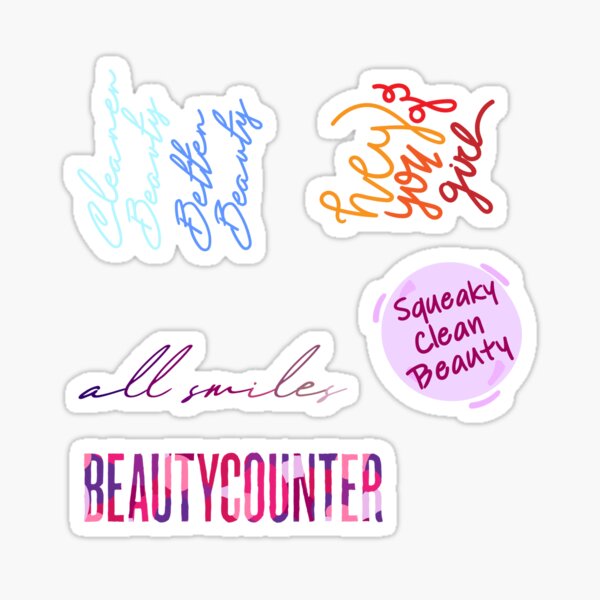 "Beauty Counter sticker pack" Sticker by Kassyd10222 | Redbubble