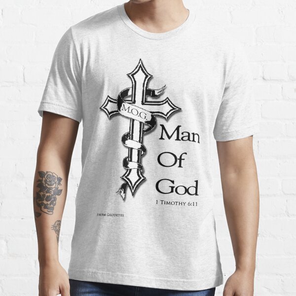 "M.O.G. Man of God shirt black lettering" T-shirt for Sale by ...