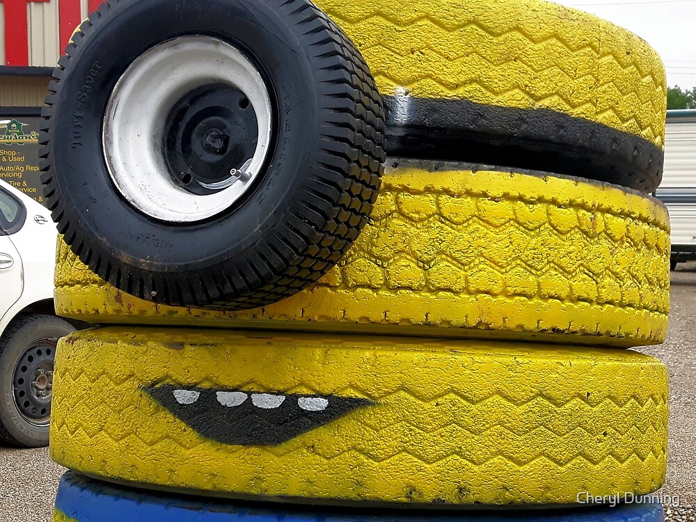 "minion tires" by Cheryl Dunning | Redbubble