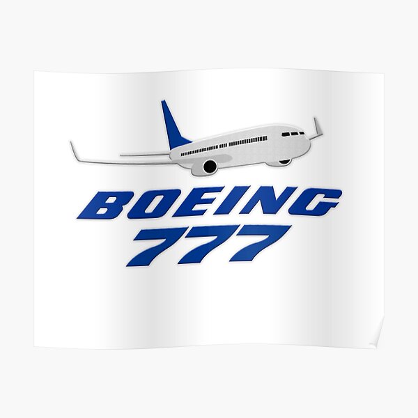 Póster «Boeing 777» de Joel-Designs | Redbubble
