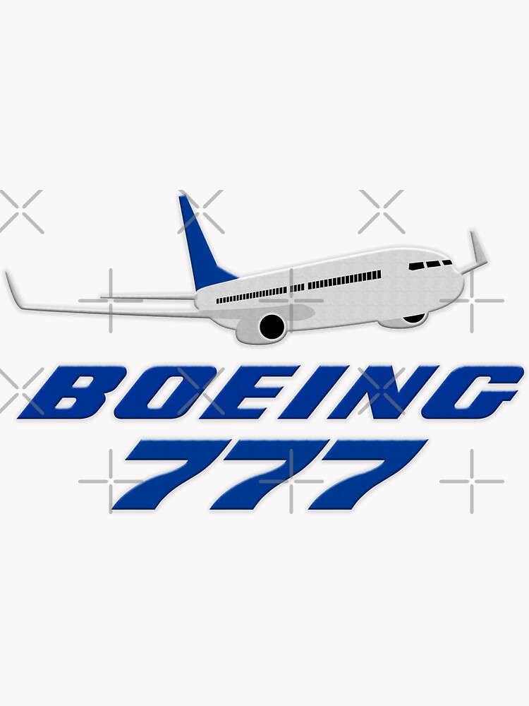 "Boeing 777" Sticker by Joel-Designs | Redbubble
