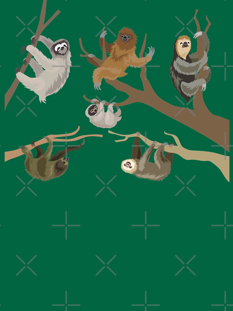 "Know Your Sloths" T-shirt for Sale by PepomintNarwhal | Redbubble ...