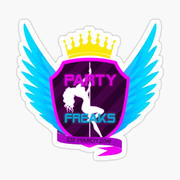"Party Freaks Logo 2020" Sticker for Sale by PartyFreaks | Redbubble