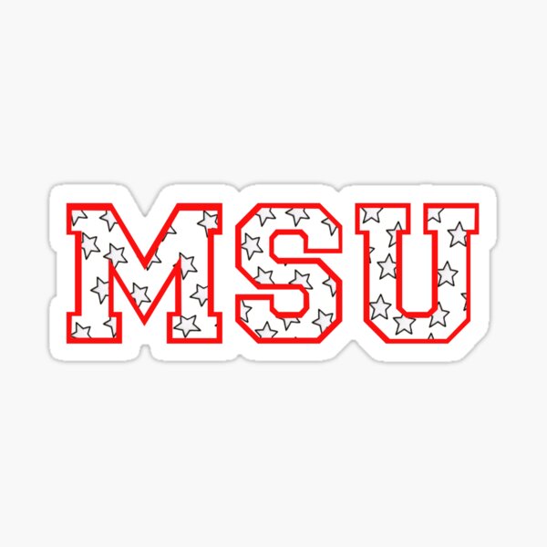 "MSU " Sticker for Sale by clayholly1 | Redbubble