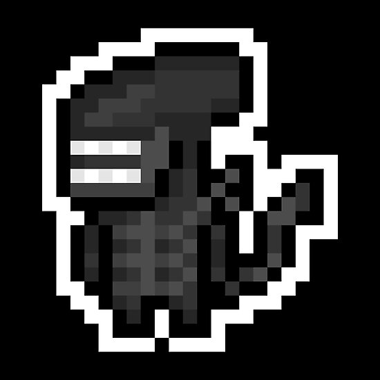 "Pixel "Alien" sticker" Photographic Prints by PixelBlock | Redbubble