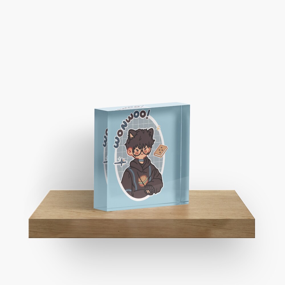 "WONWOO !" Sticker for Sale by teddiorsa | Redbubble