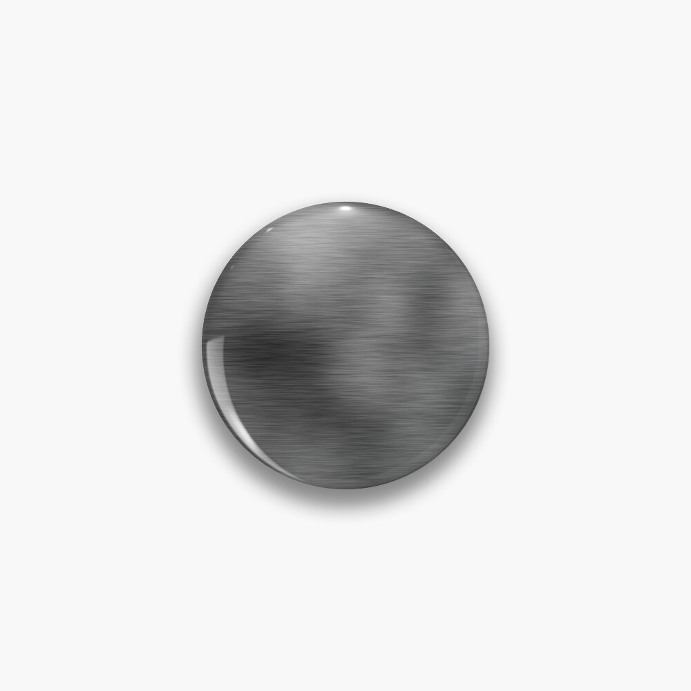 "Brushed Steel- Grey" Pin by Veraukoion | Redbubble
