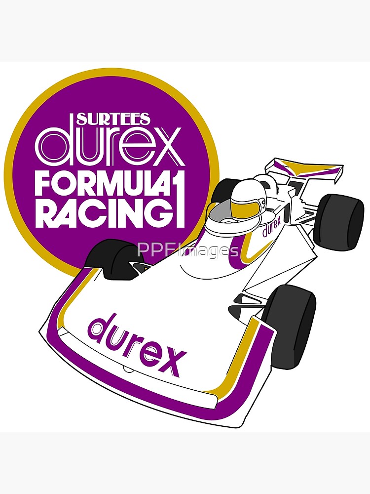 "Durex Surtees Formula One Sponsor Logo and Car Logo" Art Print by ...