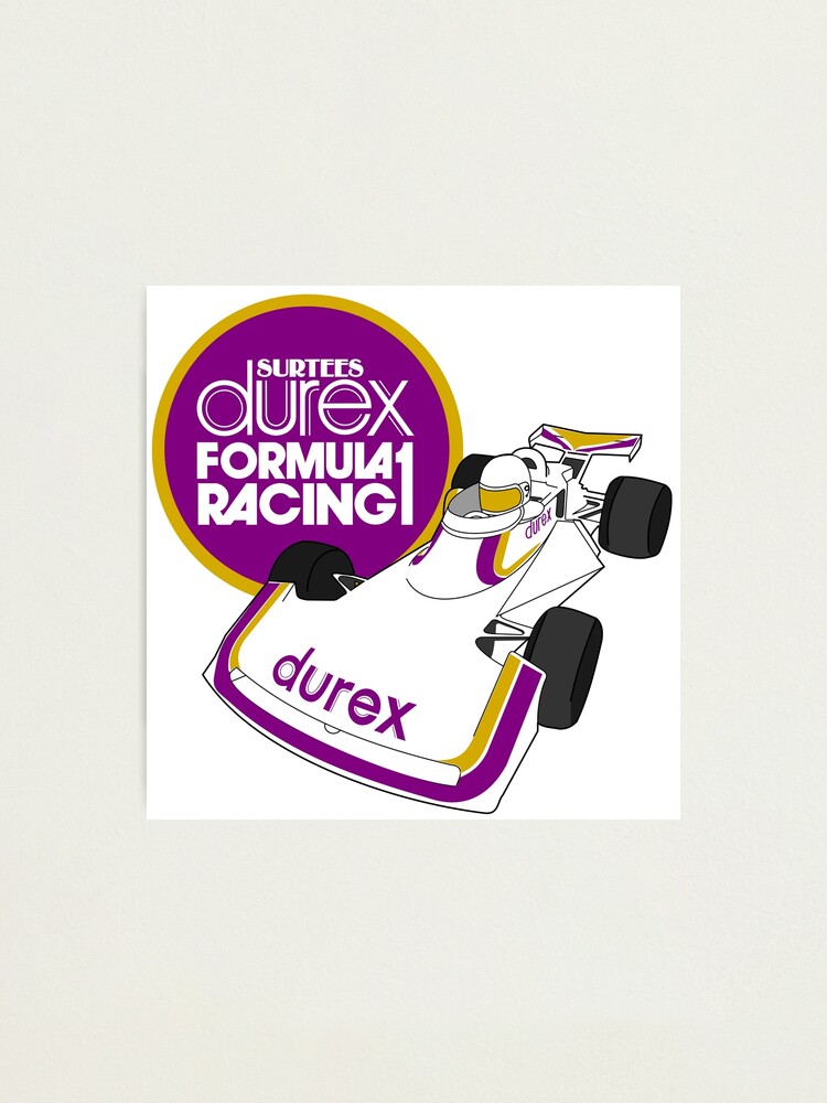 "Durex Surtees Formula One Sponsor Logo and Car Logo" Photographic ...