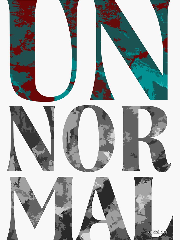 "Abnormal" Sticker for Sale by ajkbilder | Redbubble