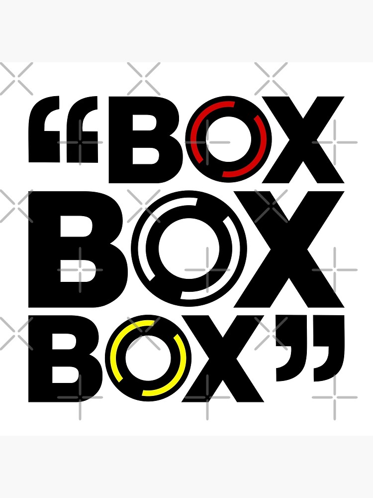 Póster « Gran aspecto y diseño 100% personalizado Box Box Box Formula 1 ...
