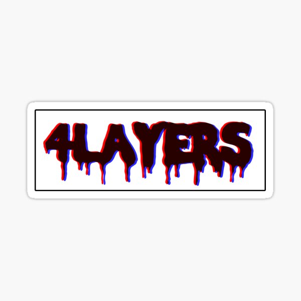 "Four Layers logo" Sticker for Sale by Zpeg4Layers | Redbubble