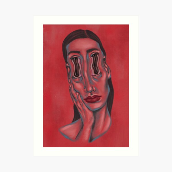 Distorted Portrait Art Prints | Redbubble